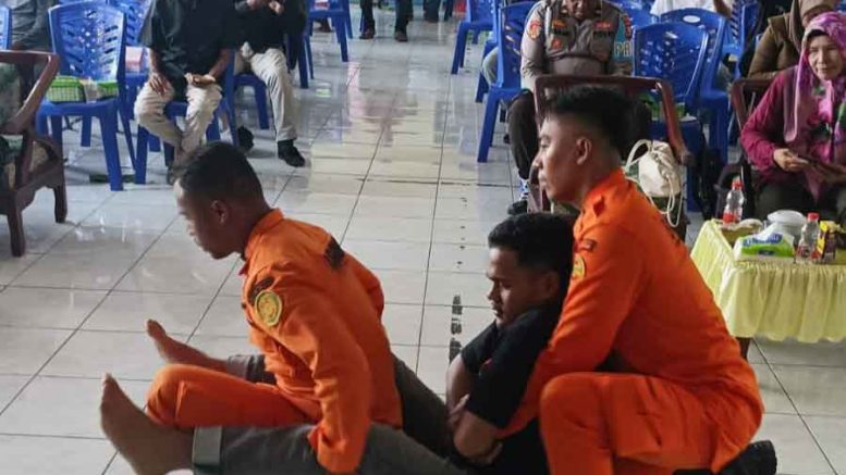 BPBD Tikep Lakukan Simulasi Bencana Tsunami di Toloa - FajarMalut.com